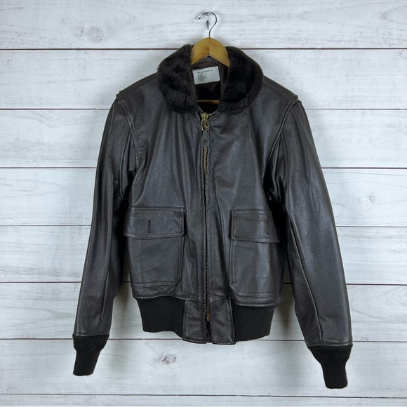 Vintage | Jackets & Coats | Type G Us Navy Flyers Orchard Leather ...